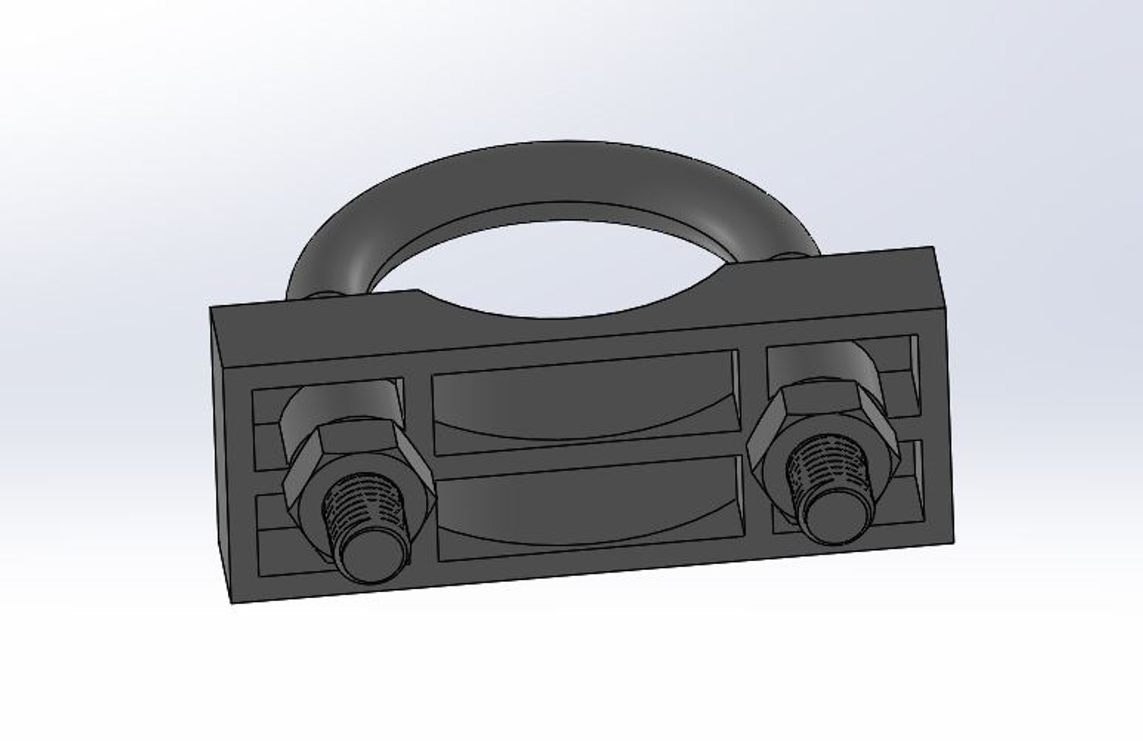 U-bolts Clamps 3D Model - TurboSquid 1355185
