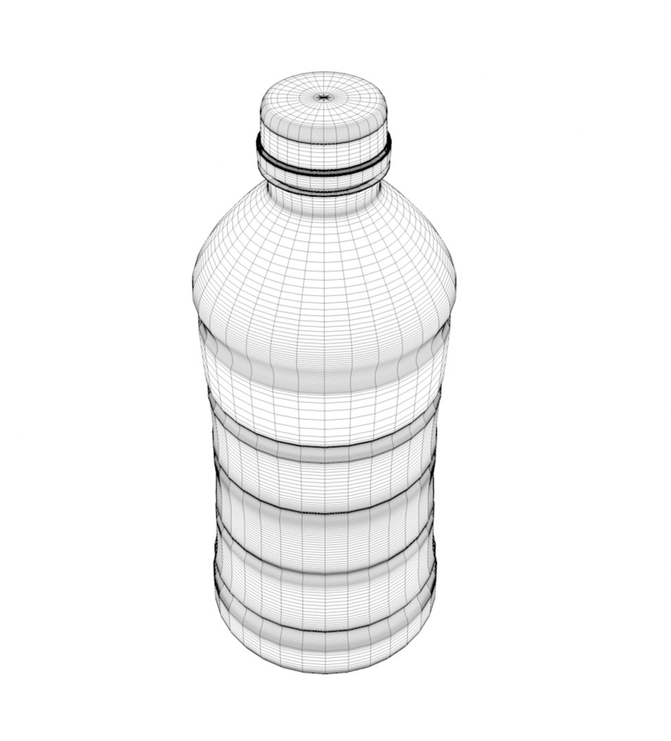 3D Orange Bottle Plastic L Model - TurboSquid 1508909