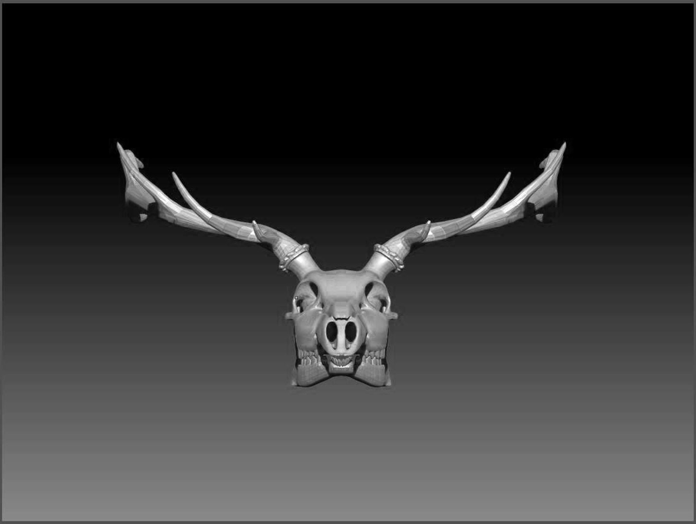 3D Model Elk Skull Print - TurboSquid 1255021