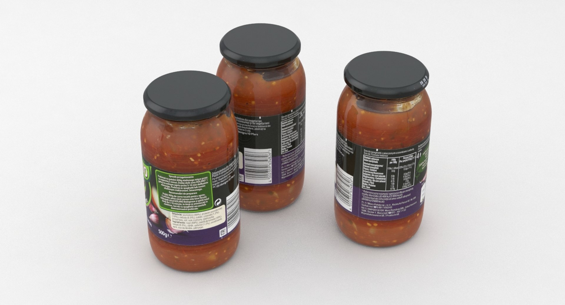 3D Jar Dolmio Sauce - TurboSquid 1274450