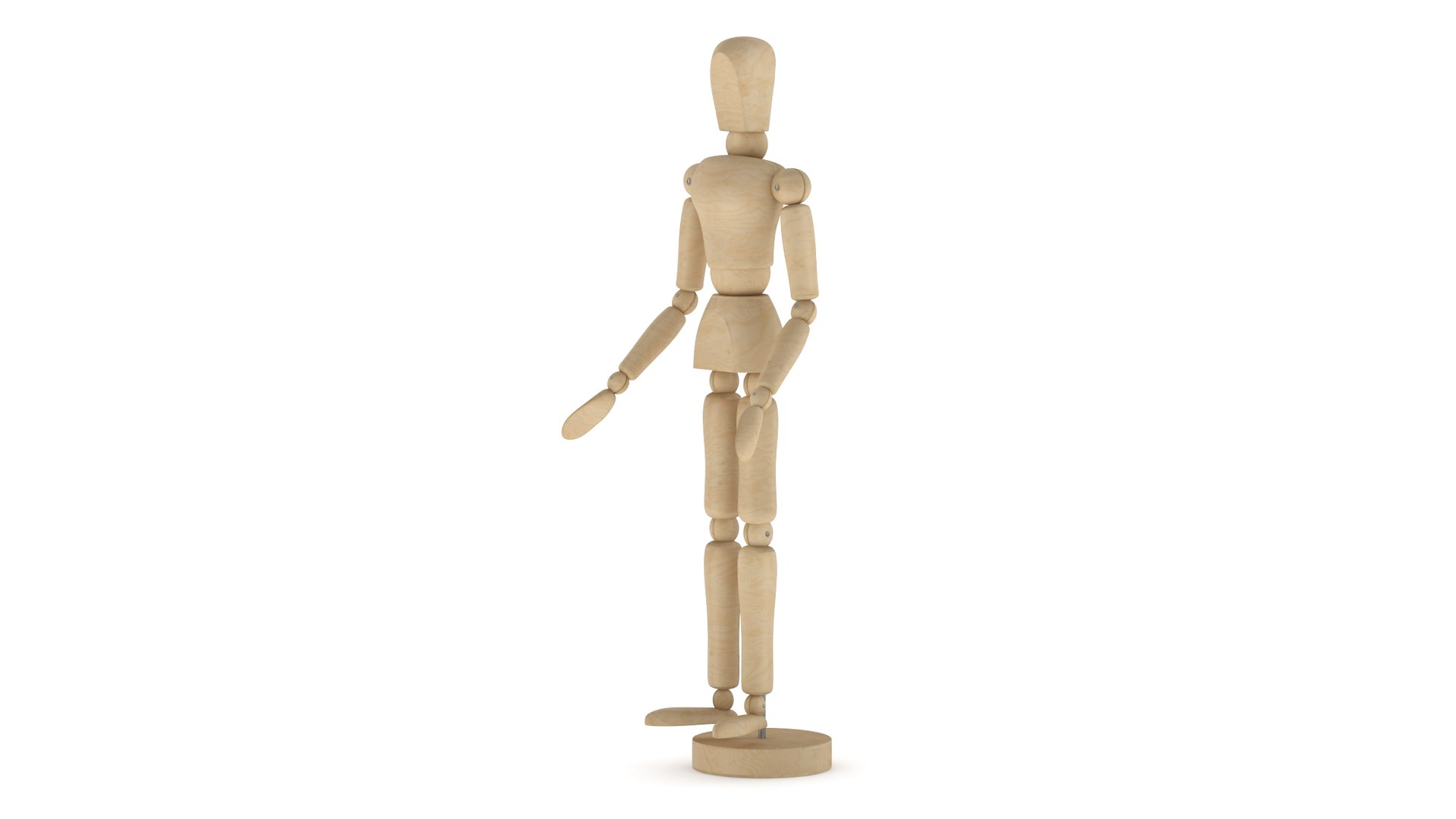 3D Wooden Manikin Model - TurboSquid 2032933