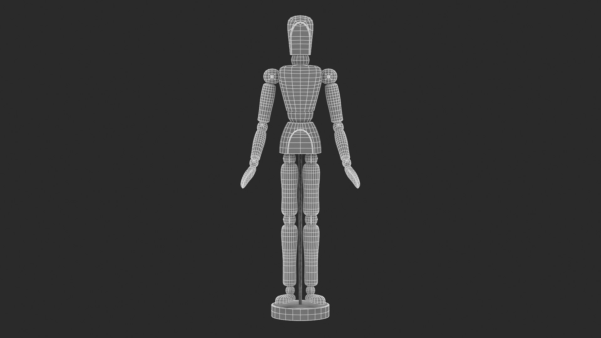 3D Wooden Manikin Model - TurboSquid 2032933