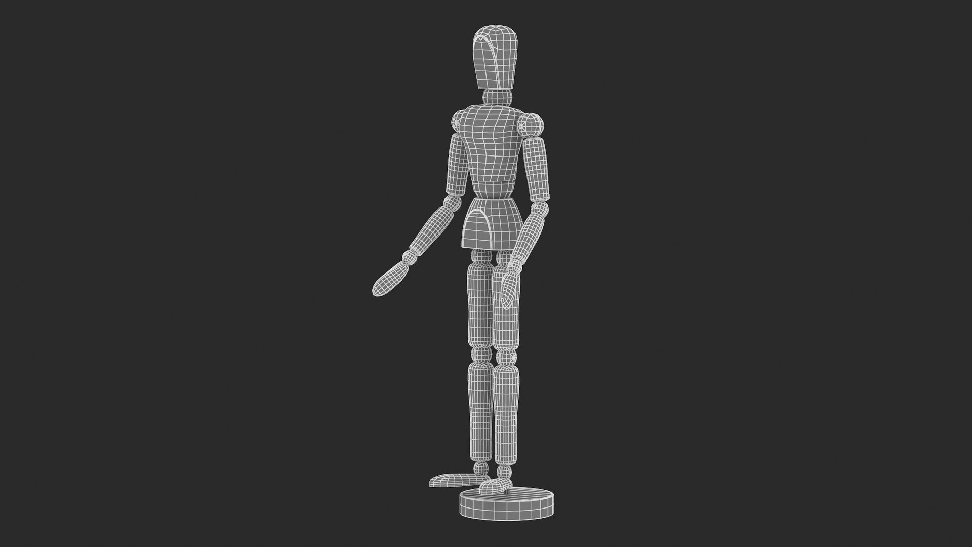 3D Wooden Manikin Model - TurboSquid 2032933