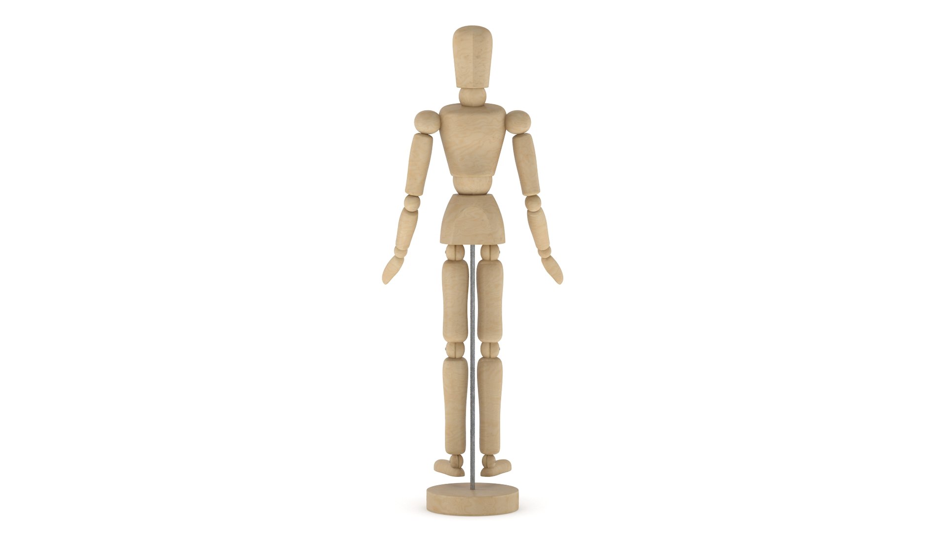 3D Wooden Manikin Model - TurboSquid 2032933