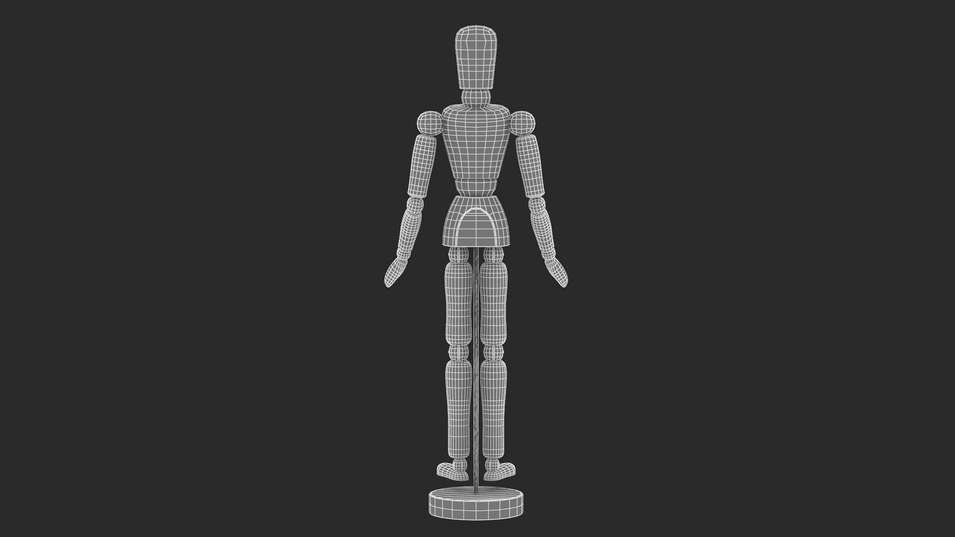 3D Wooden Manikin Model - TurboSquid 2032933