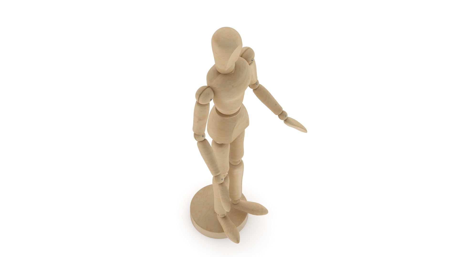 3D Wooden Manikin Model - TurboSquid 2032933