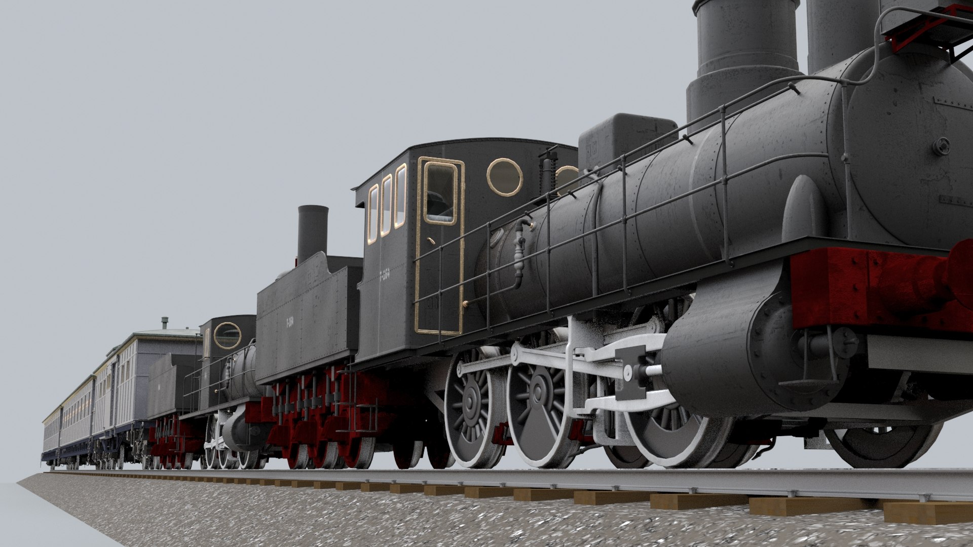 Steam Locomotive Type 030 Series Gv 3D Model - TurboSquid 1967003