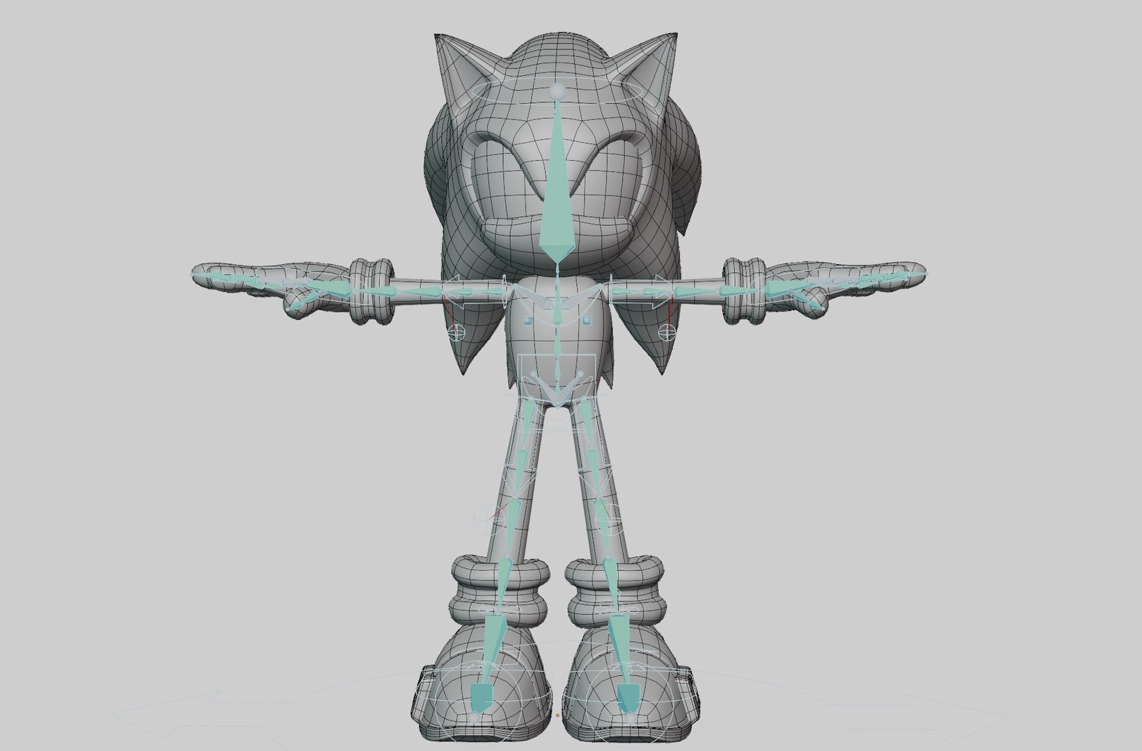 3D Sonic Rigged - TurboSquid 1484239