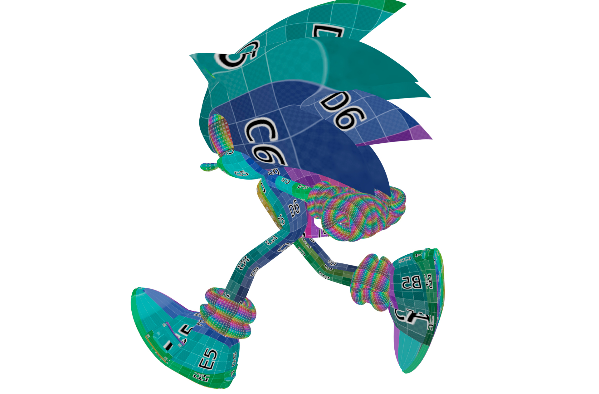 3D sonic rigged - TurboSquid 1484239