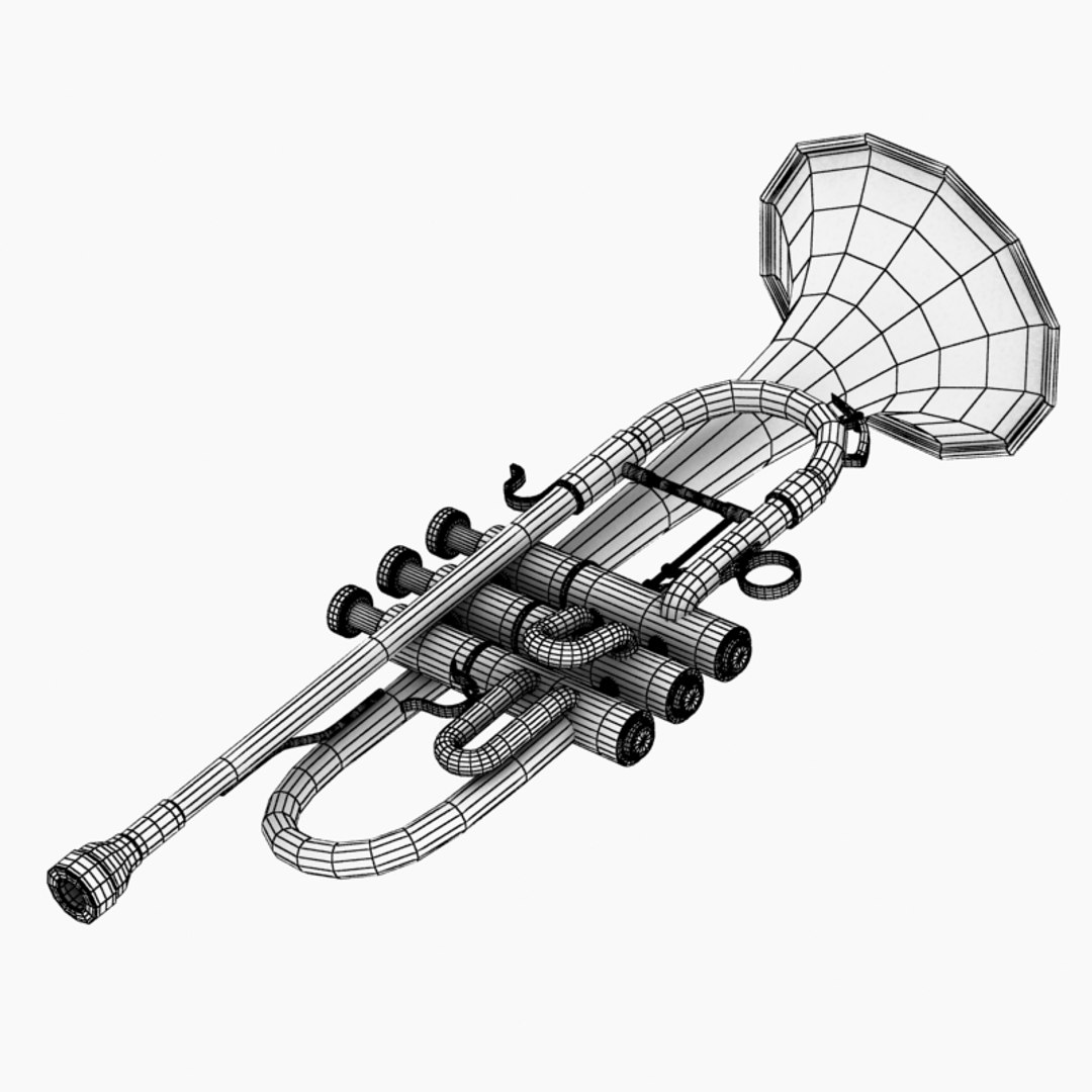 3d trumpet model