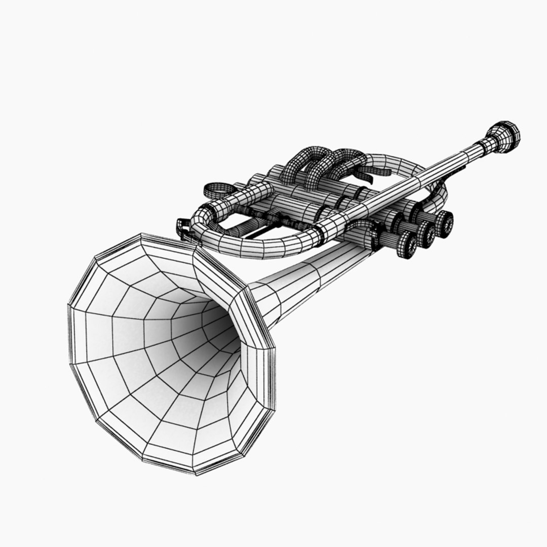 3d trumpet model