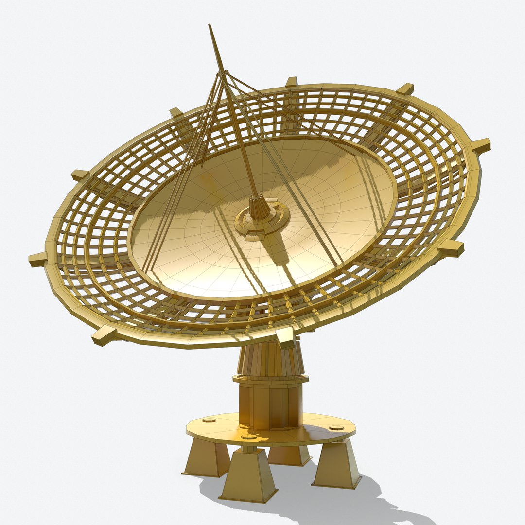 3D Huge Satellite Dish - TurboSquid 1642456