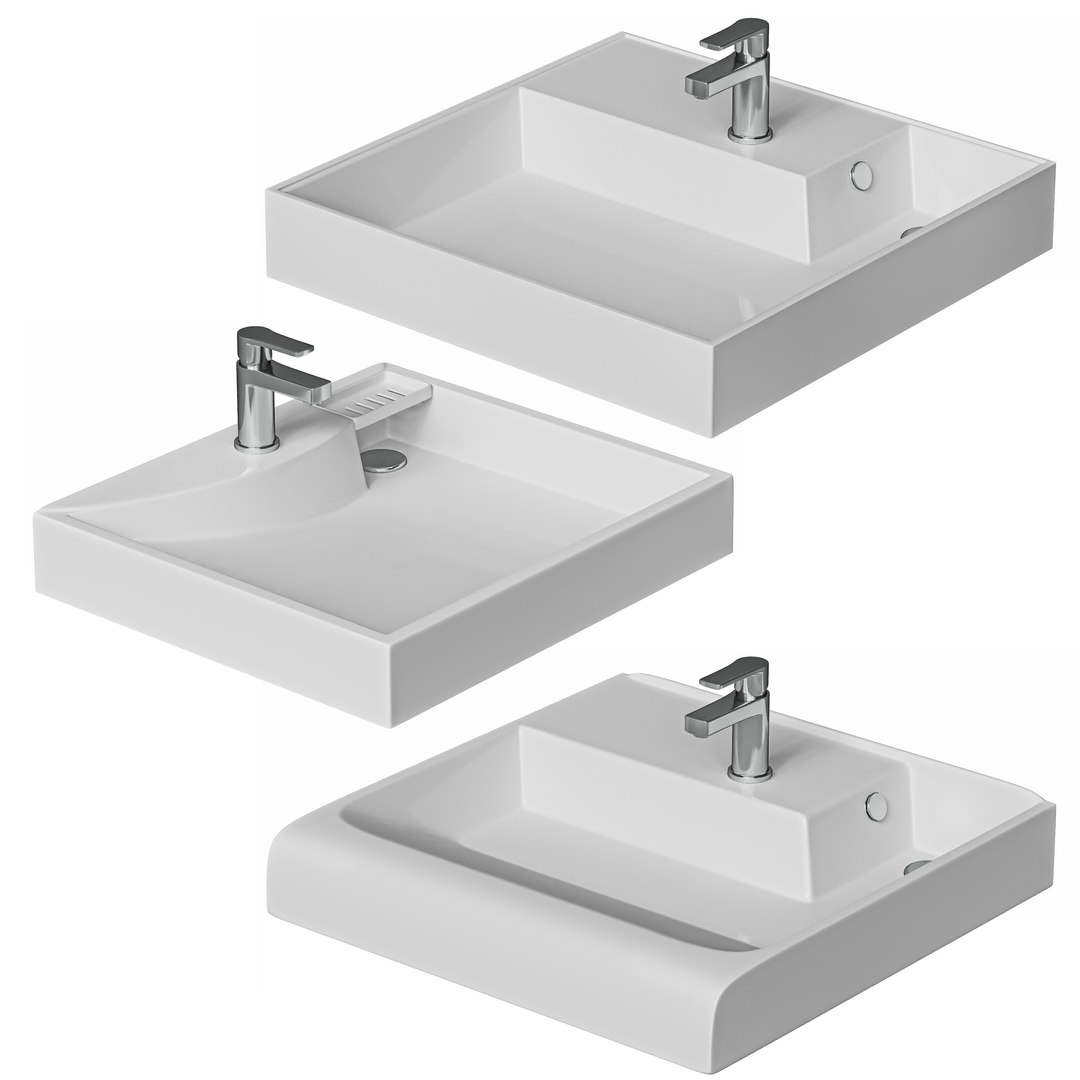 3D model Sinks in the bathroom - TurboSquid 1965304