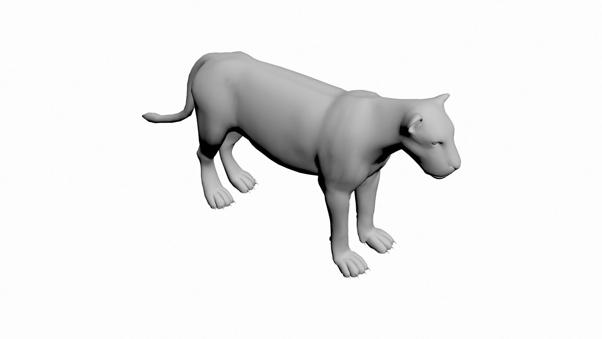 3D Lion Base Mesh Model - TurboSquid 1759600