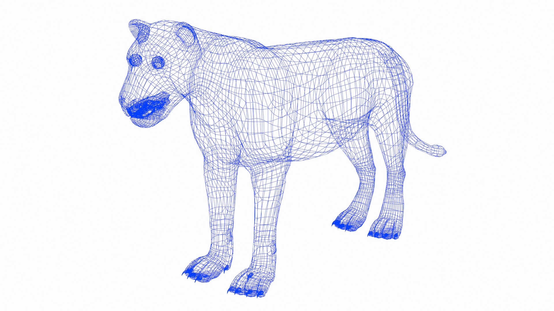 3D Lion Base Mesh Model - TurboSquid 1759600