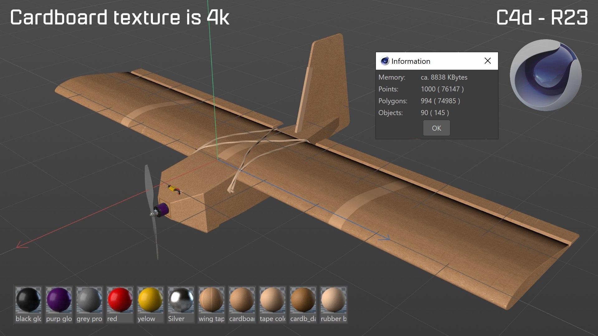 3D Cardboard Drone - Australian - TurboSquid 2133037