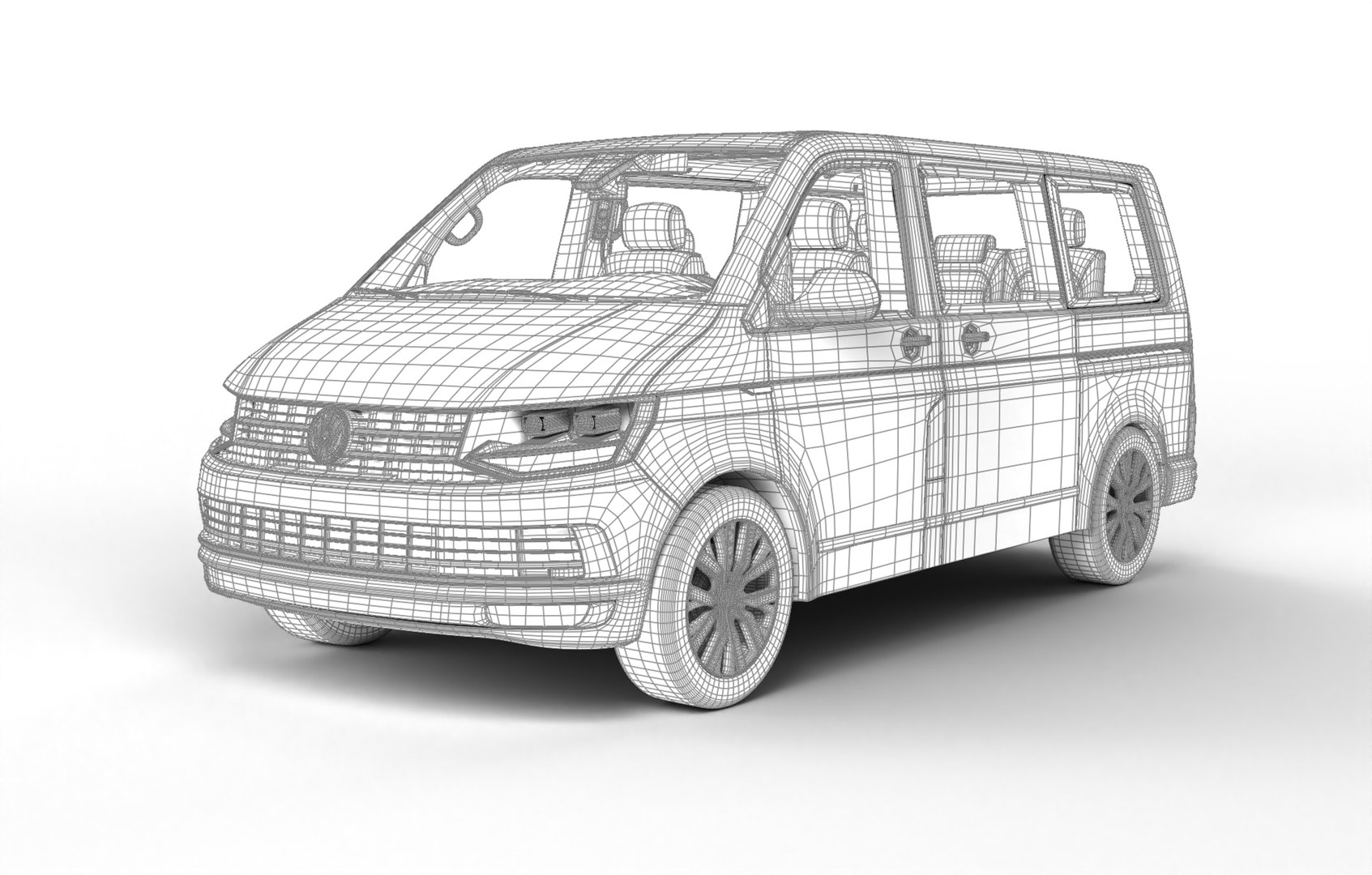 Volkswagen Transporter t6 2019 3D model - TurboSquid 2088513