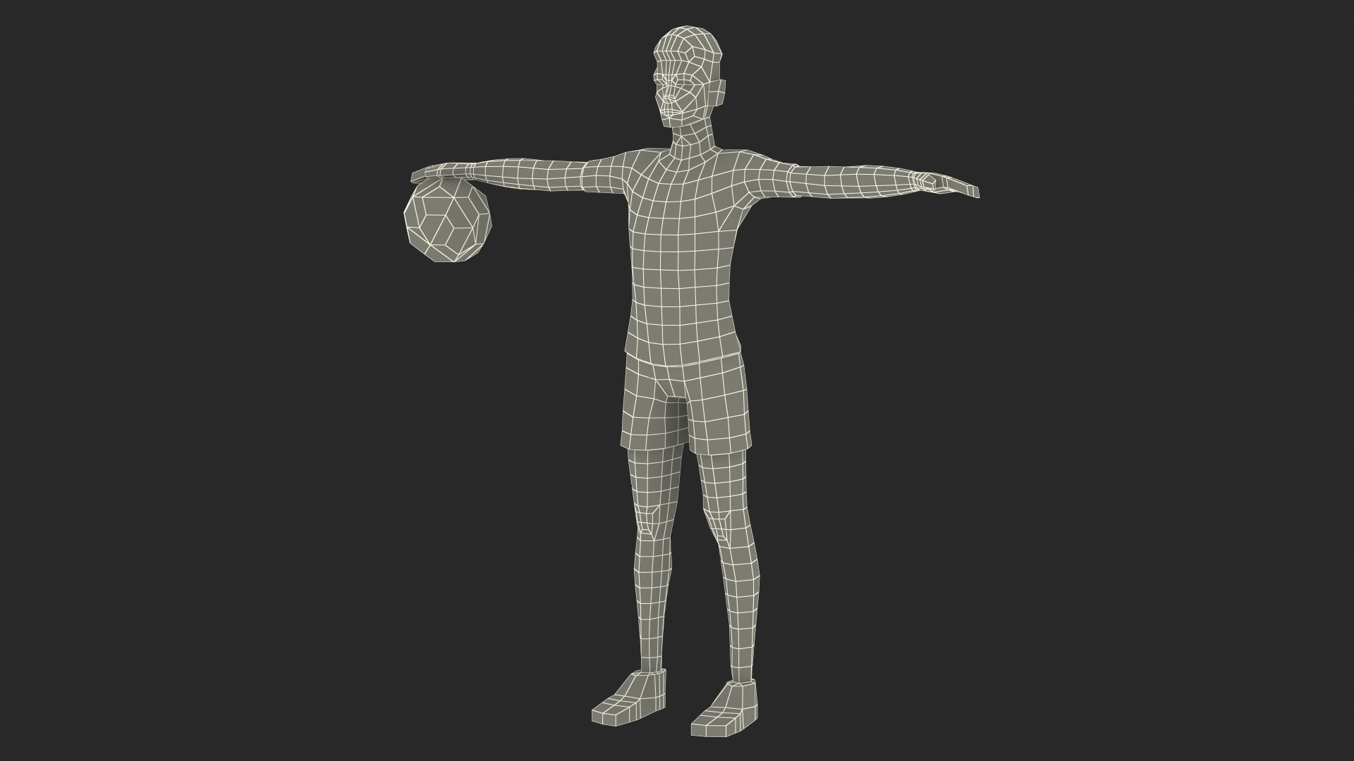 3D Football Player Low Poly Rigged model - TurboSquid 2183316