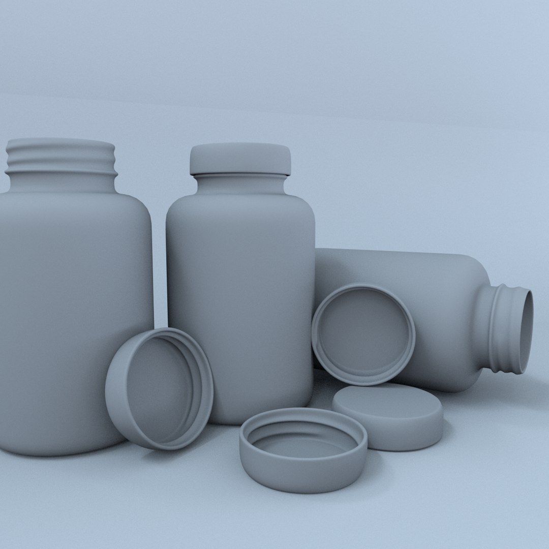 Bootle Vitamin Plastik 3D Model - TurboSquid 1283603