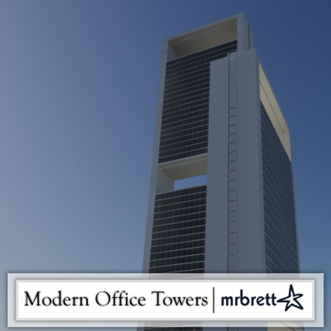 3d Modern Office Tower Complex