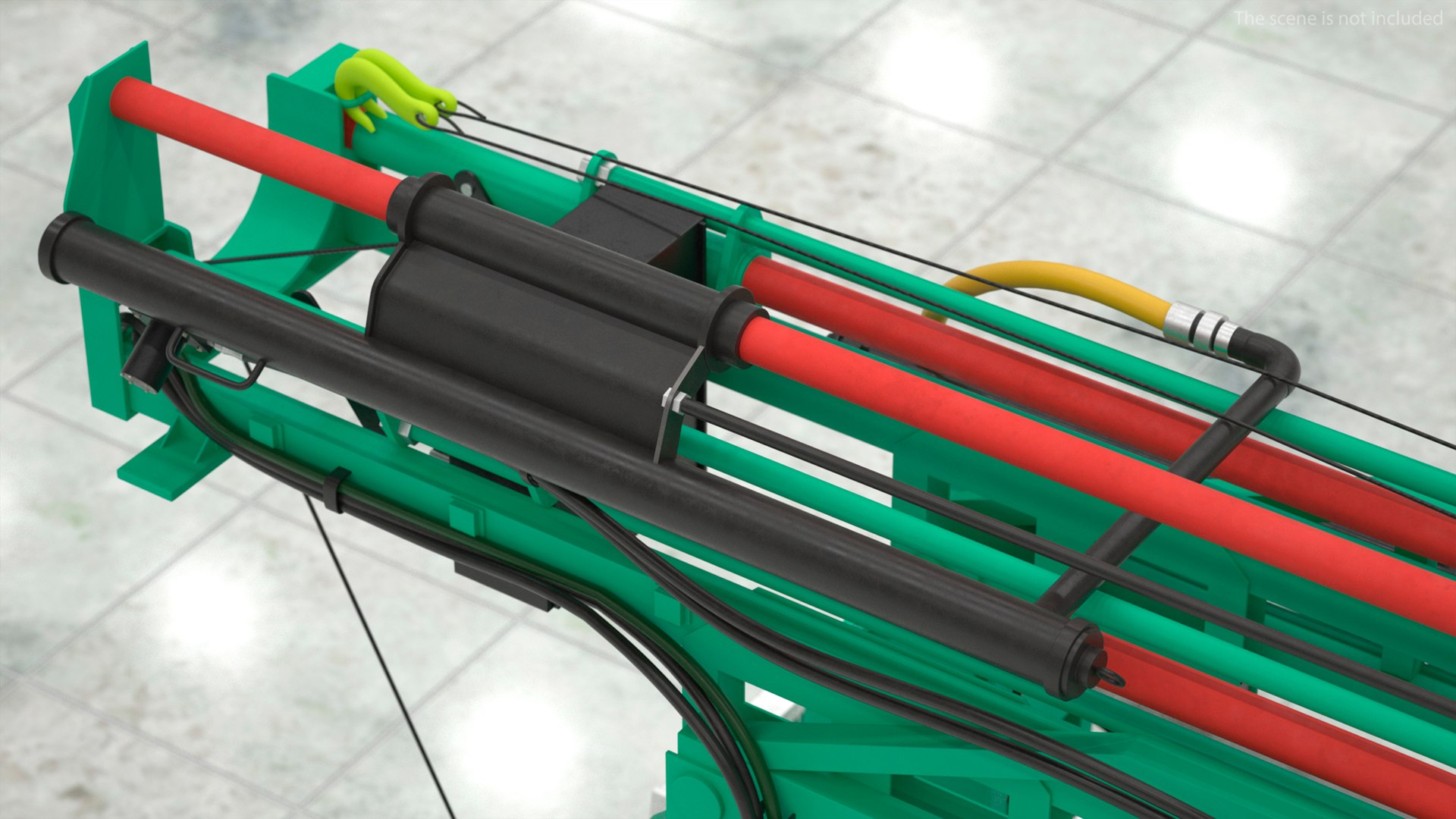 3D Mobile International Drilling Rig Of Mechanical Type Green Model ...