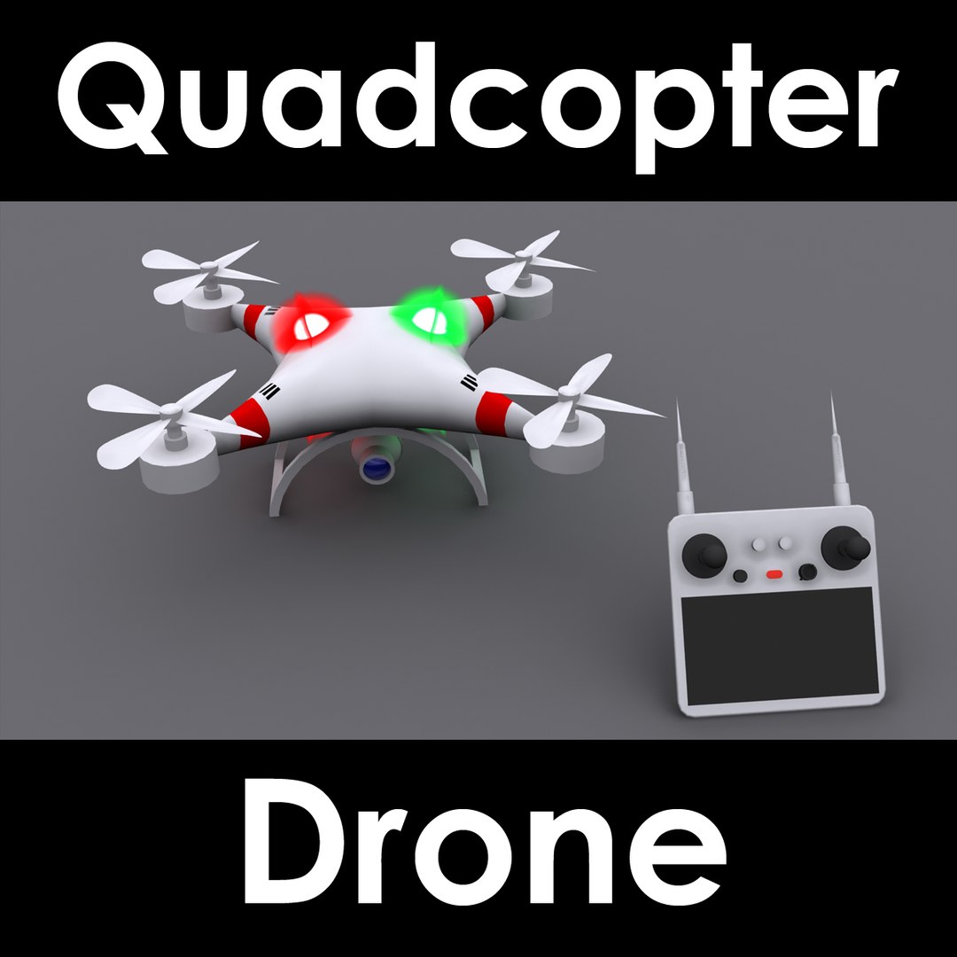 3D Quadcopter Drone - TurboSquid 1728967