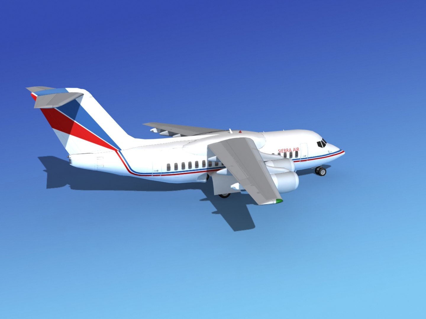 3d Turbines Bae 146 Model