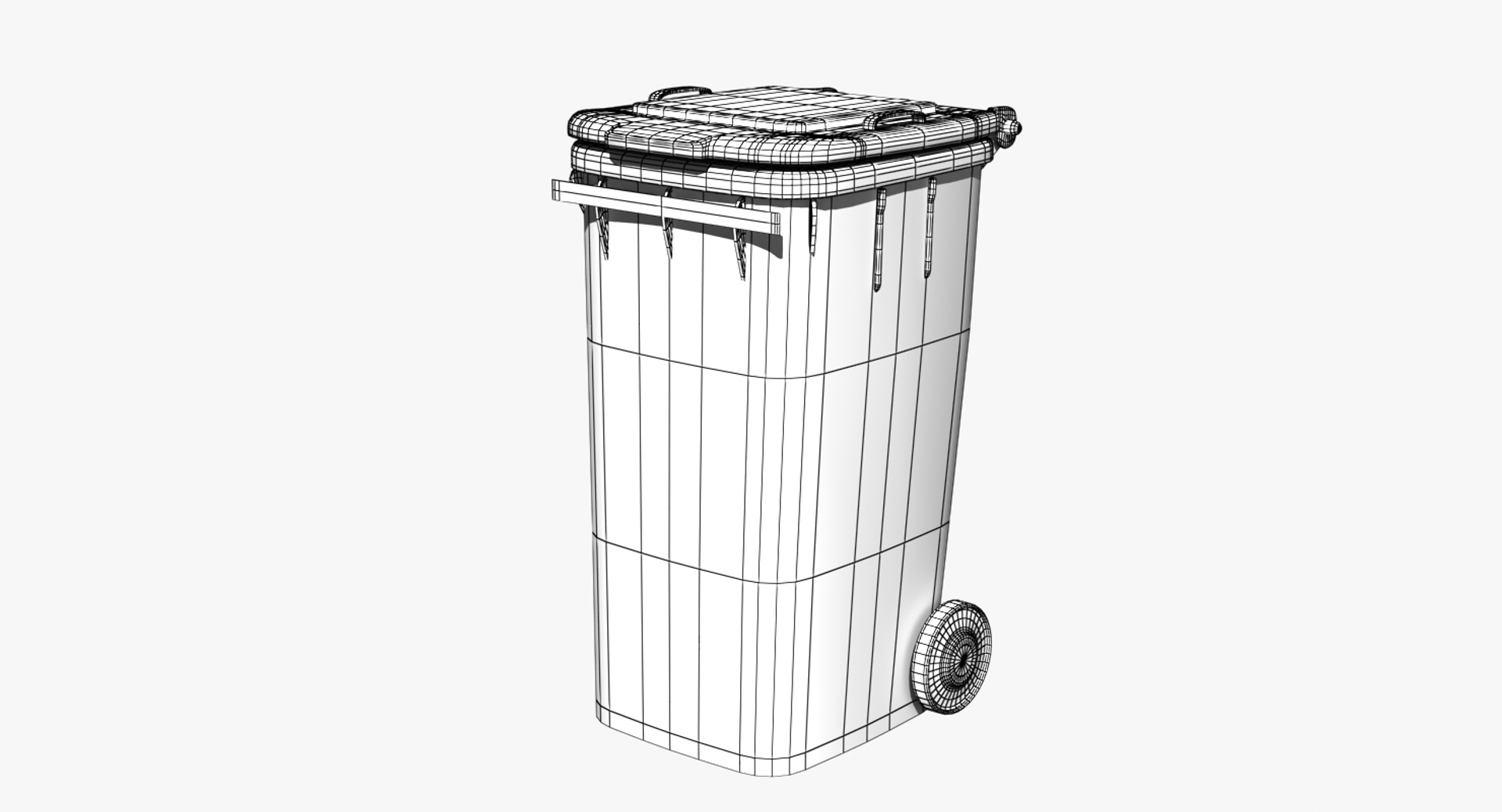3D Model Trash Bin Plastic - TurboSquid 1270985