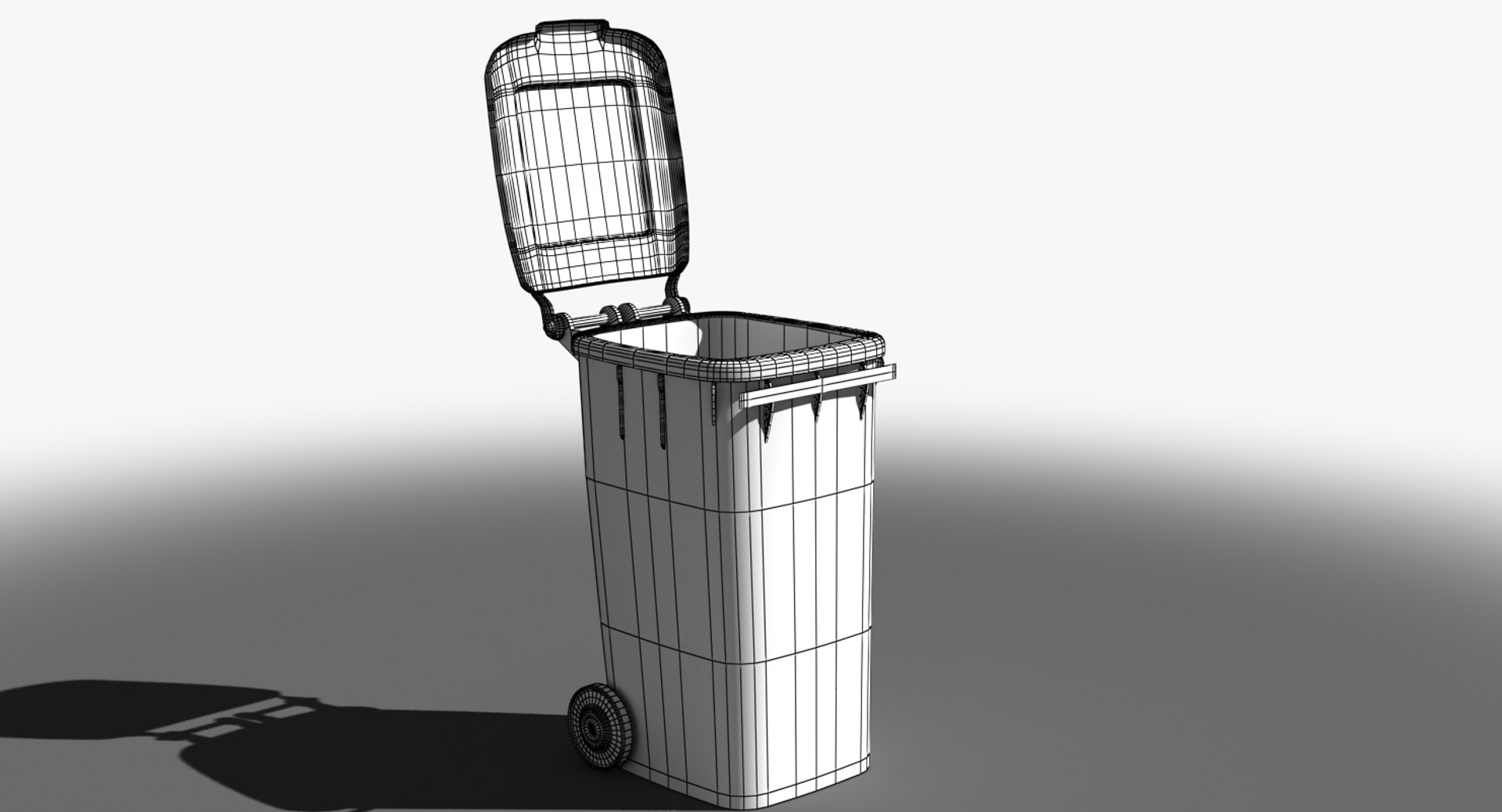3D Model Trash Bin Plastic - TurboSquid 1270985