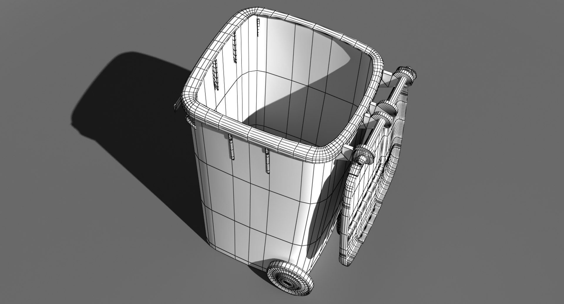 3D Model Trash Bin Plastic - TurboSquid 1270985