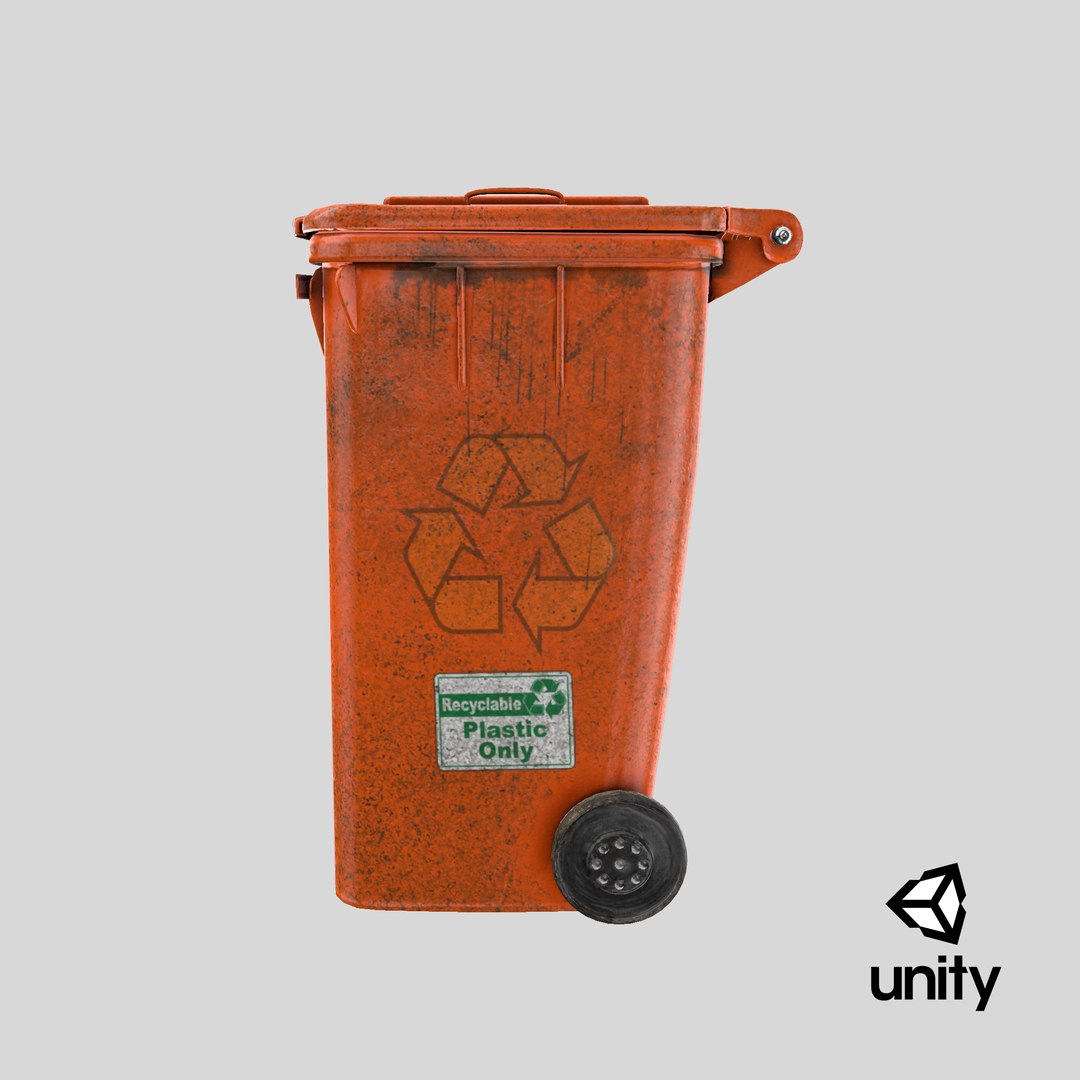 3D Model Trash Bin Plastic - TurboSquid 1270985