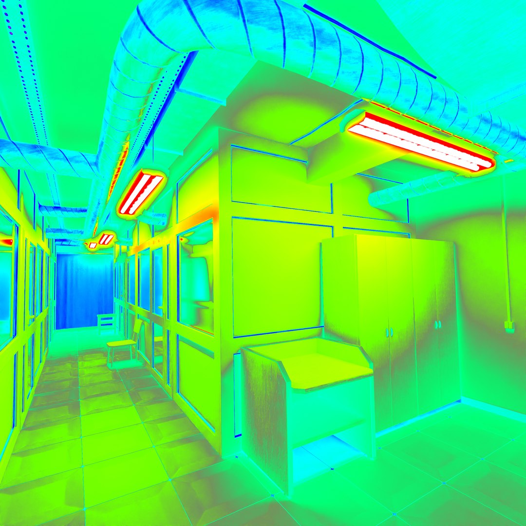 Medical Clinic Basement Hallway 3D Model - TurboSquid 1963047