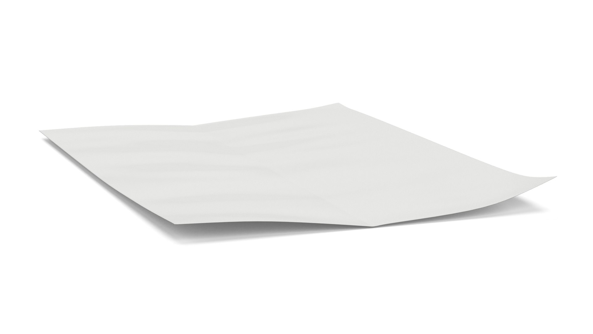 3D Wavy Paper Sheet Model - TurboSquid 1993624