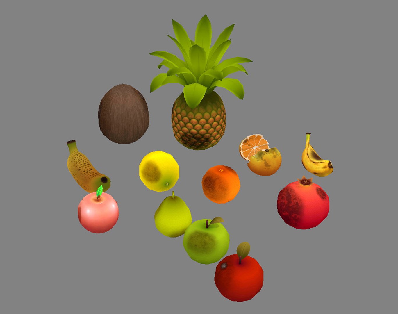 3D Fruit Moldy Apple Model - TurboSquid 1687331