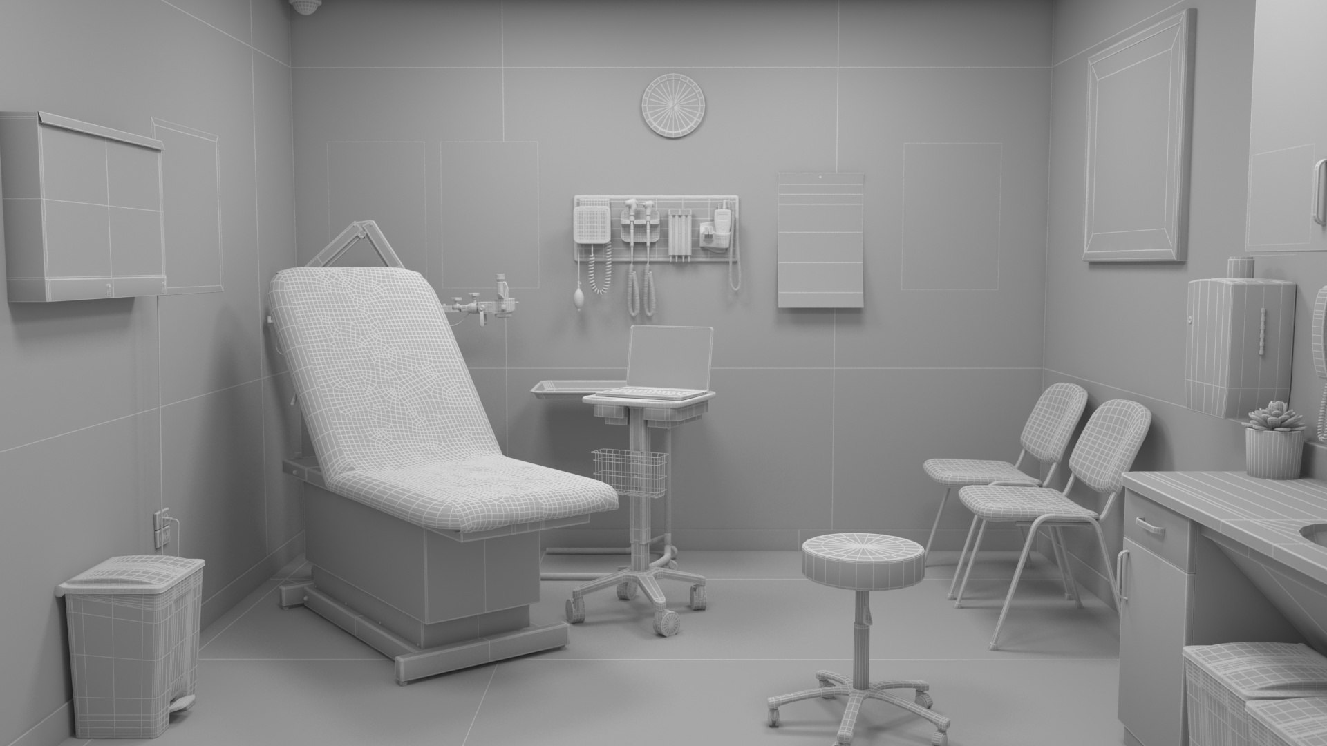 3D Clinic Exam Room - TurboSquid 1920520