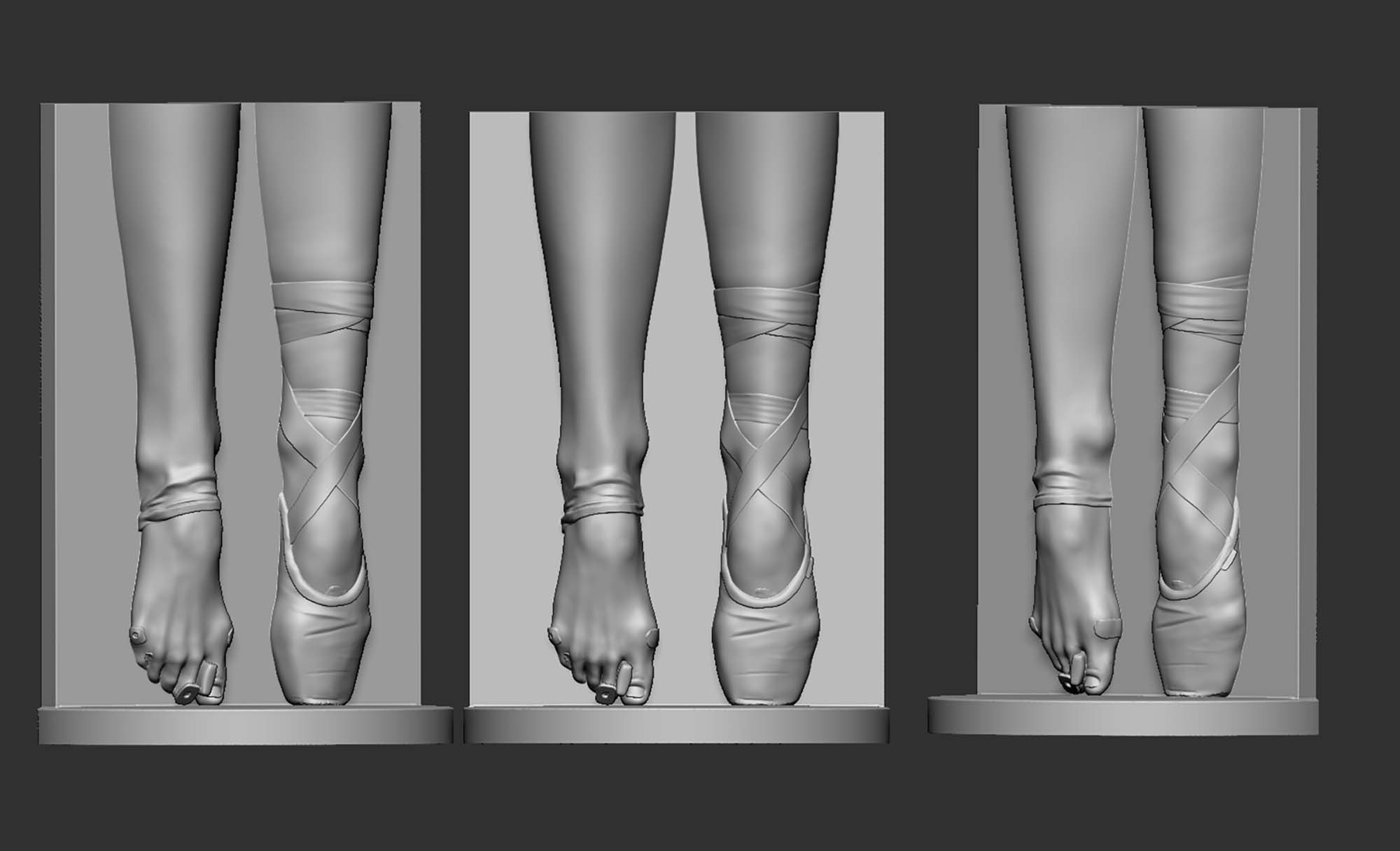 Ballerina leg 3D model - TurboSquid 1703883
