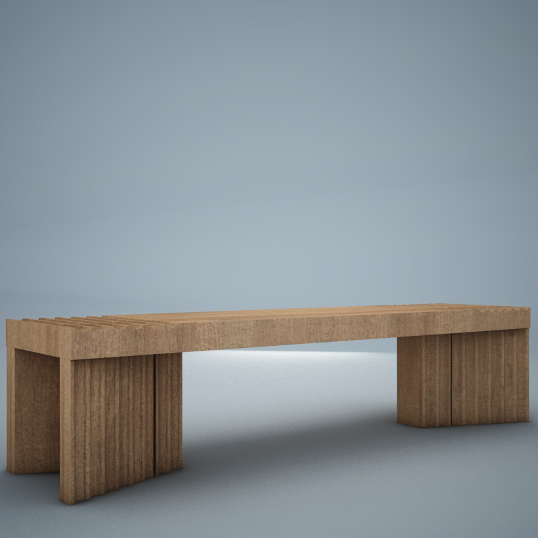 Frequency Bench Vray 3D Model - TurboSquid 2271331