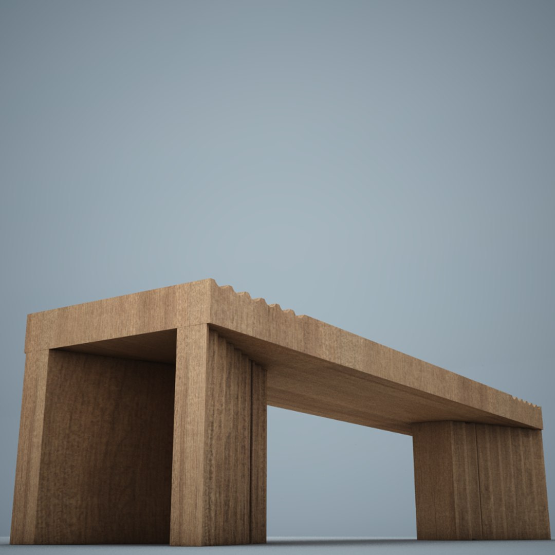 Frequency Bench Vray 3D Model - TurboSquid 2271331