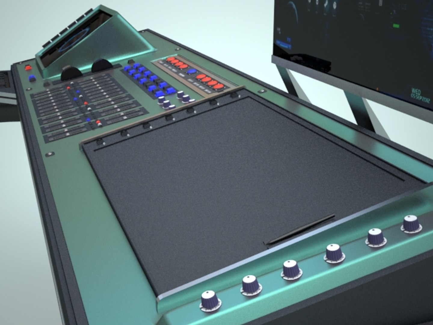 control desk 3d model