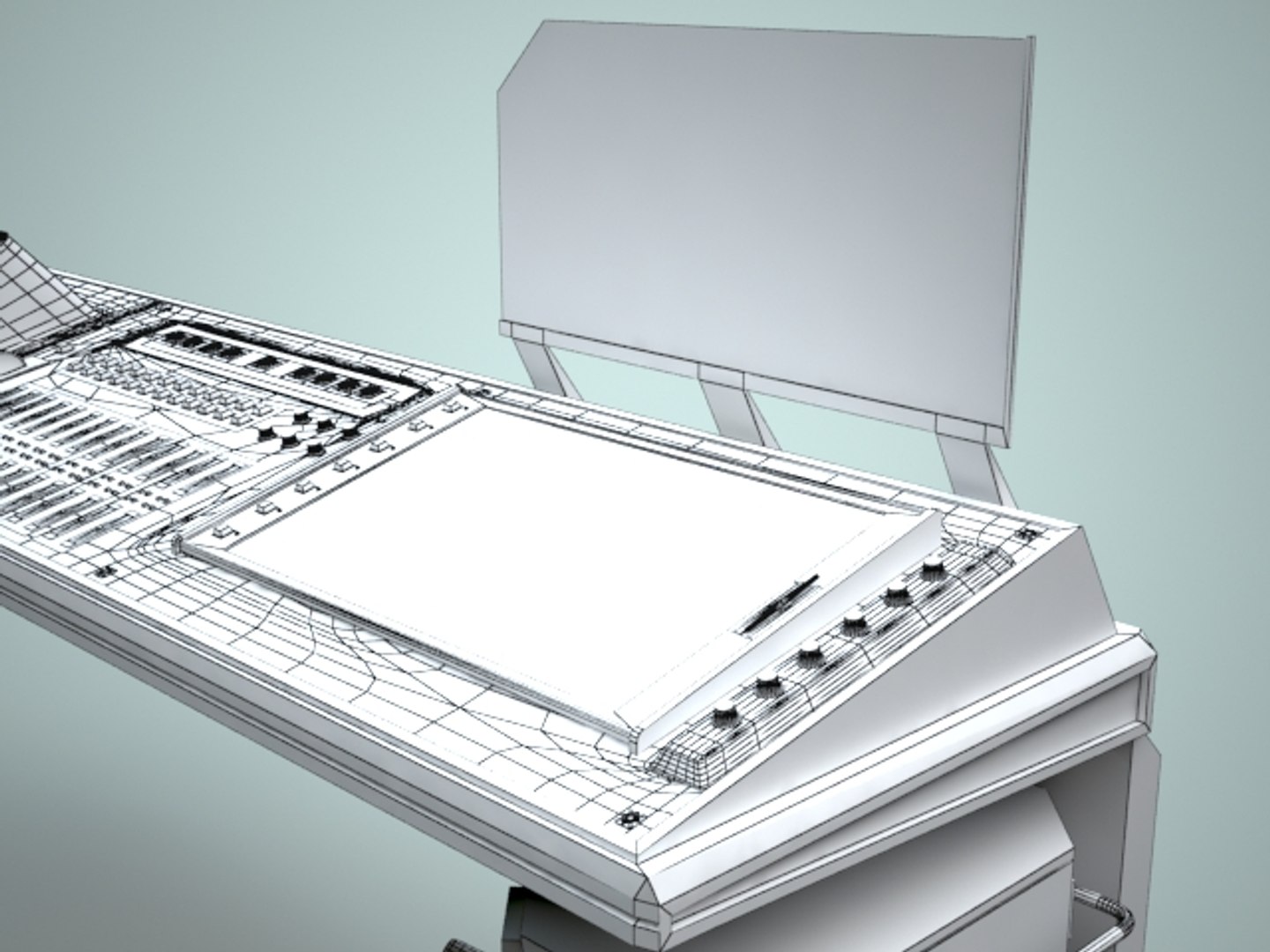 control desk 3d model