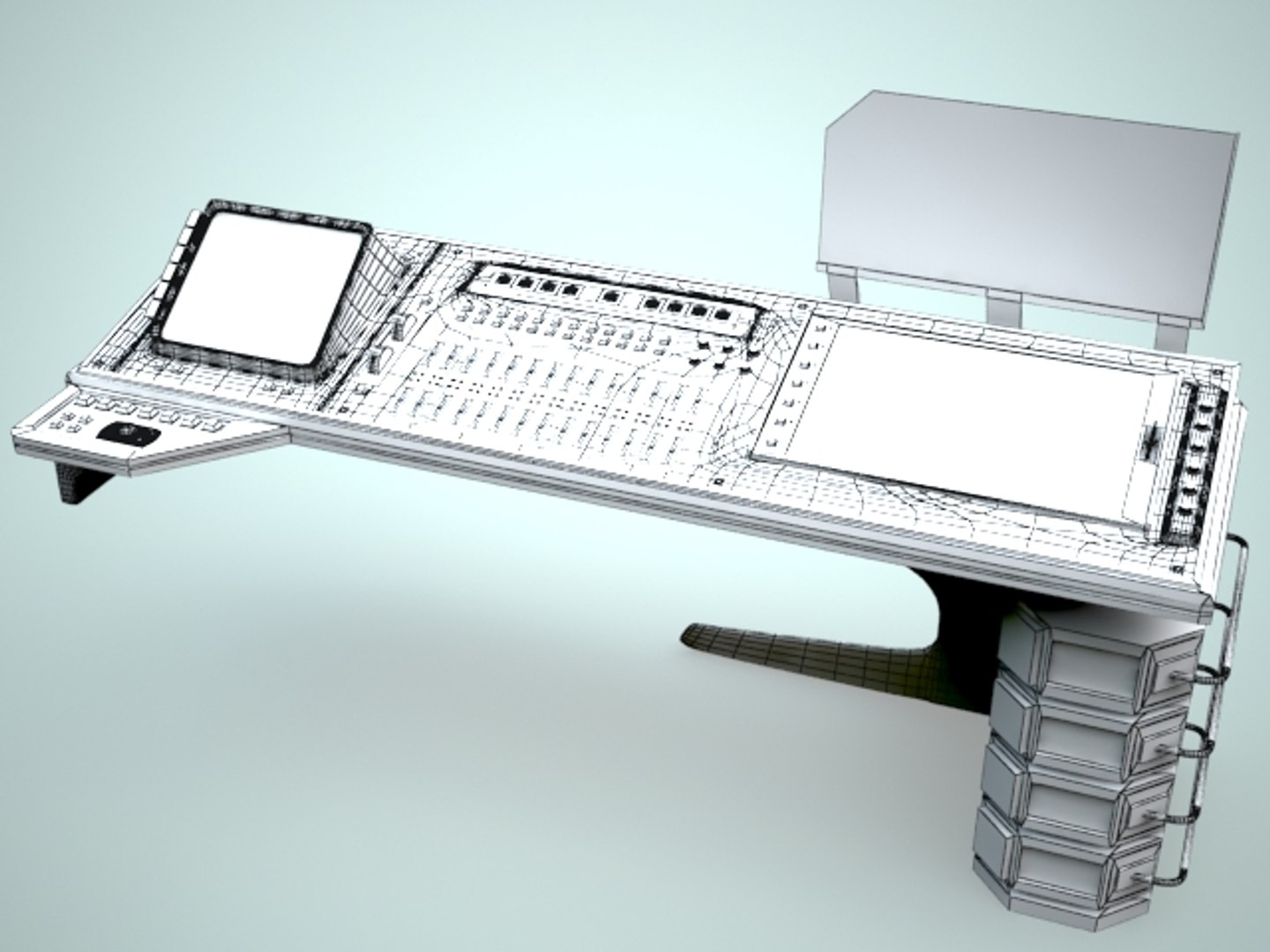 control desk 3d model