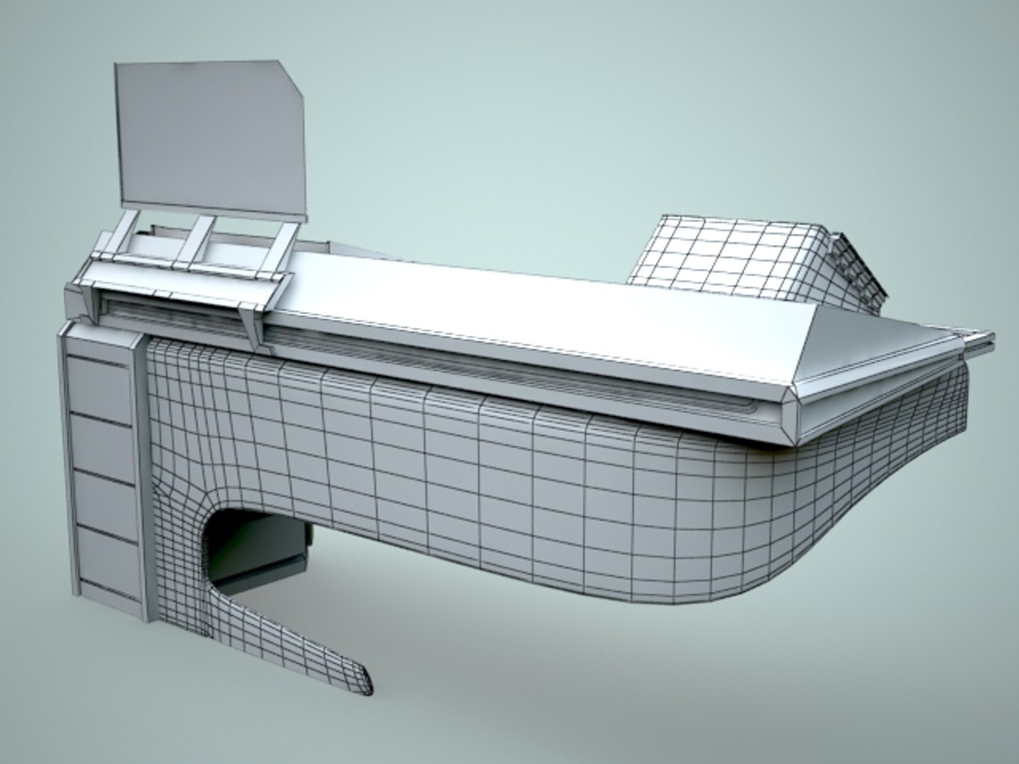 control desk 3d model