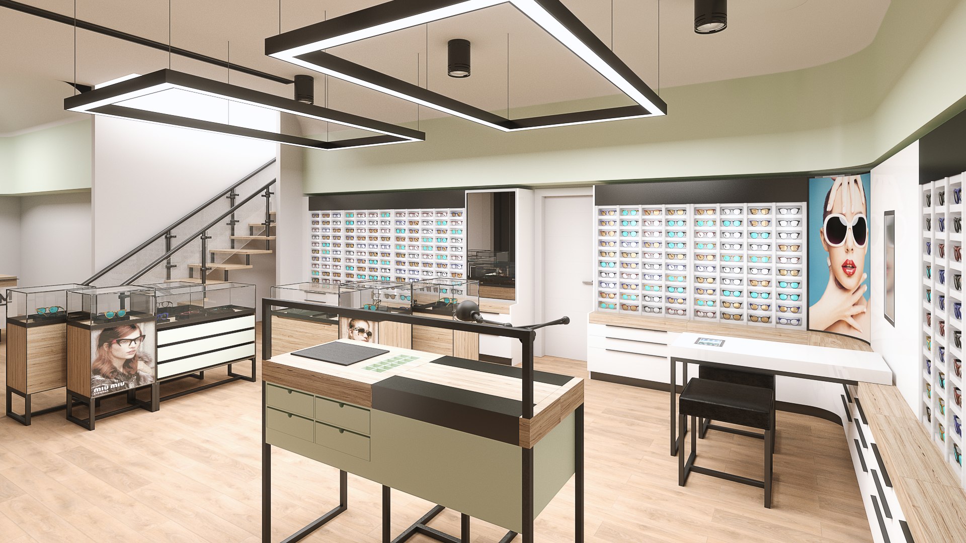 3D Model Optical Store Interior - TurboSquid 1469509