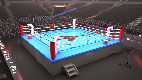 Boxing arena gym 3D model - TurboSquid 1666789