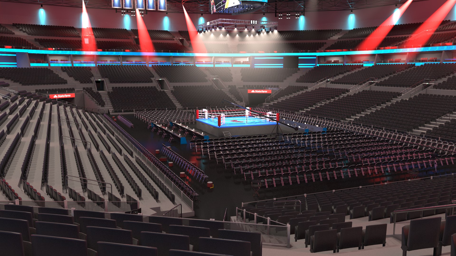 Boxing arena gym 3D model - TurboSquid 1666789