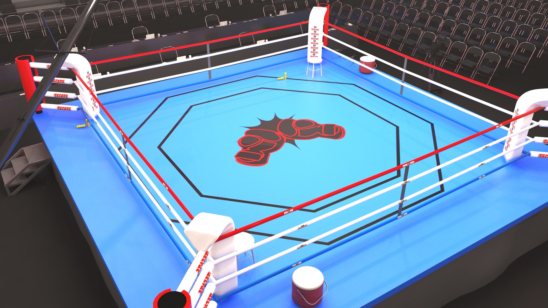 Boxing arena gym 3D model - TurboSquid 1666789