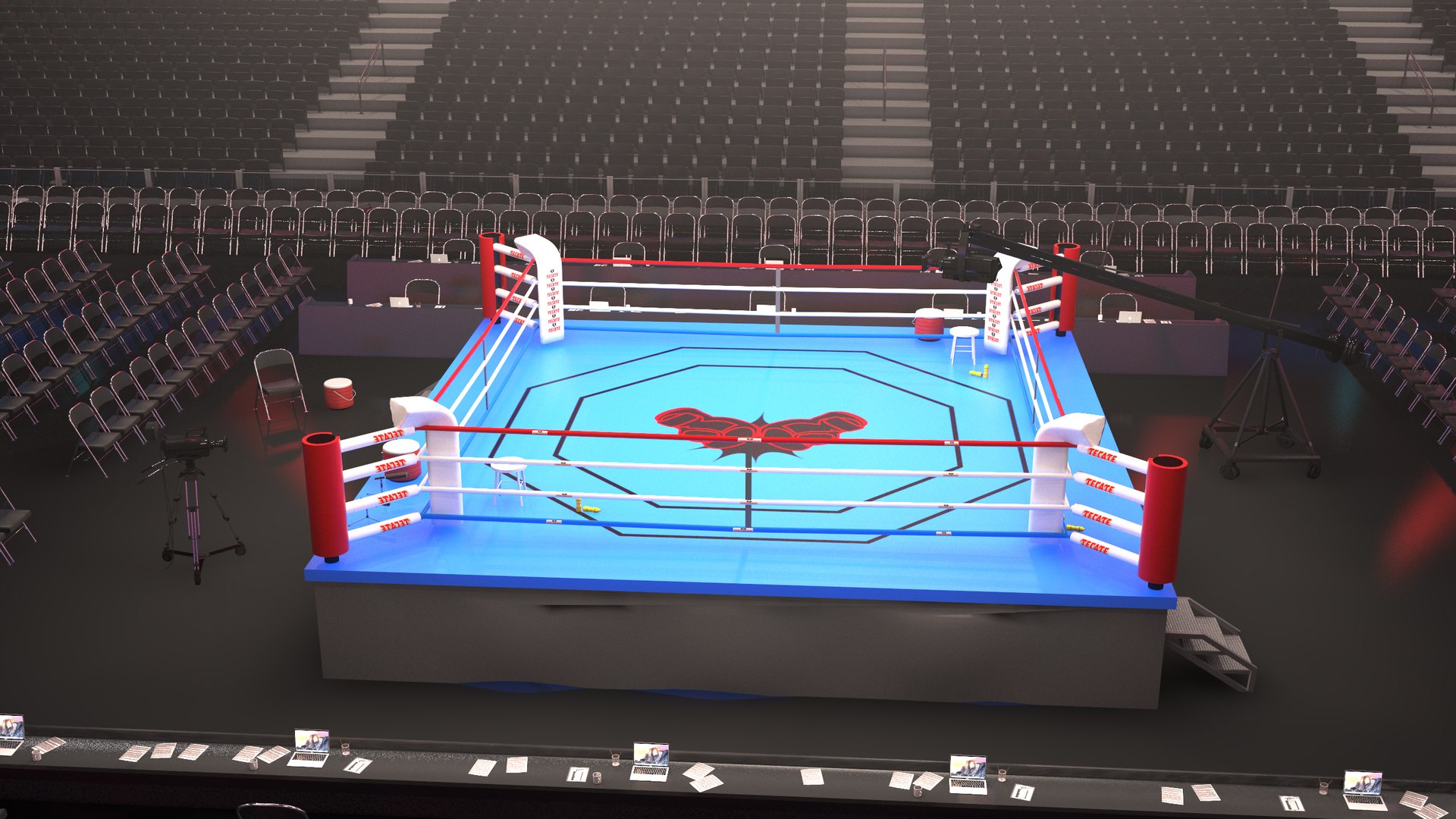 Boxing arena gym 3D model - TurboSquid 1666789