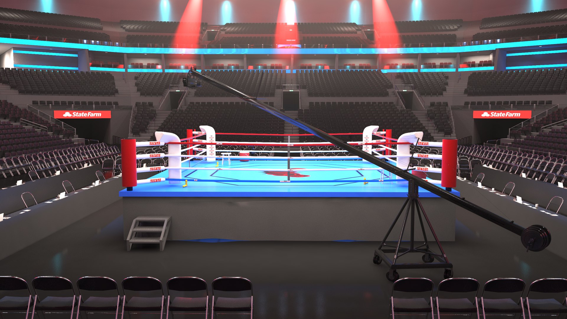 Boxing arena gym 3D model - TurboSquid 1666789