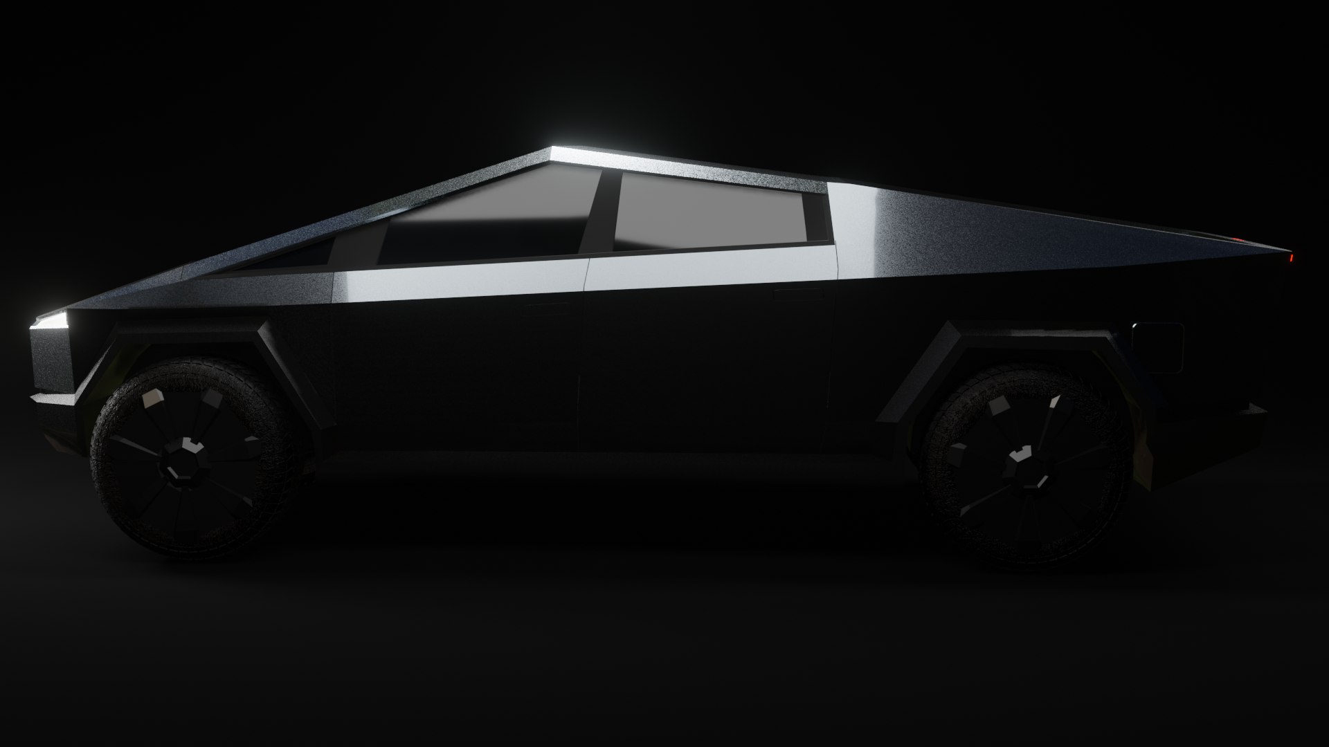 3D Cyber Tesla Truck - TurboSquid 1666667