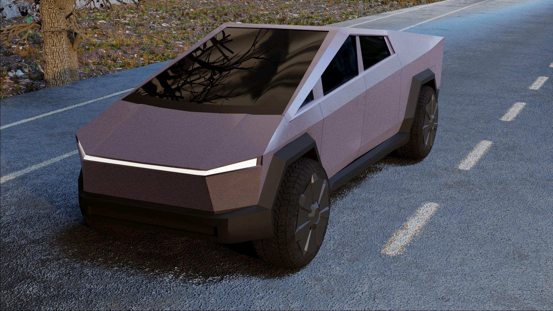 3D Cyber Tesla Truck - TurboSquid 1666667
